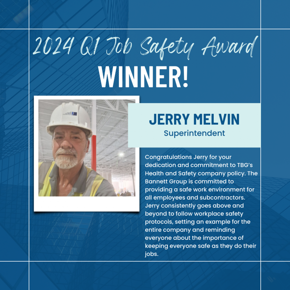 Job Safety Award Winner Announced |The Bannett Group